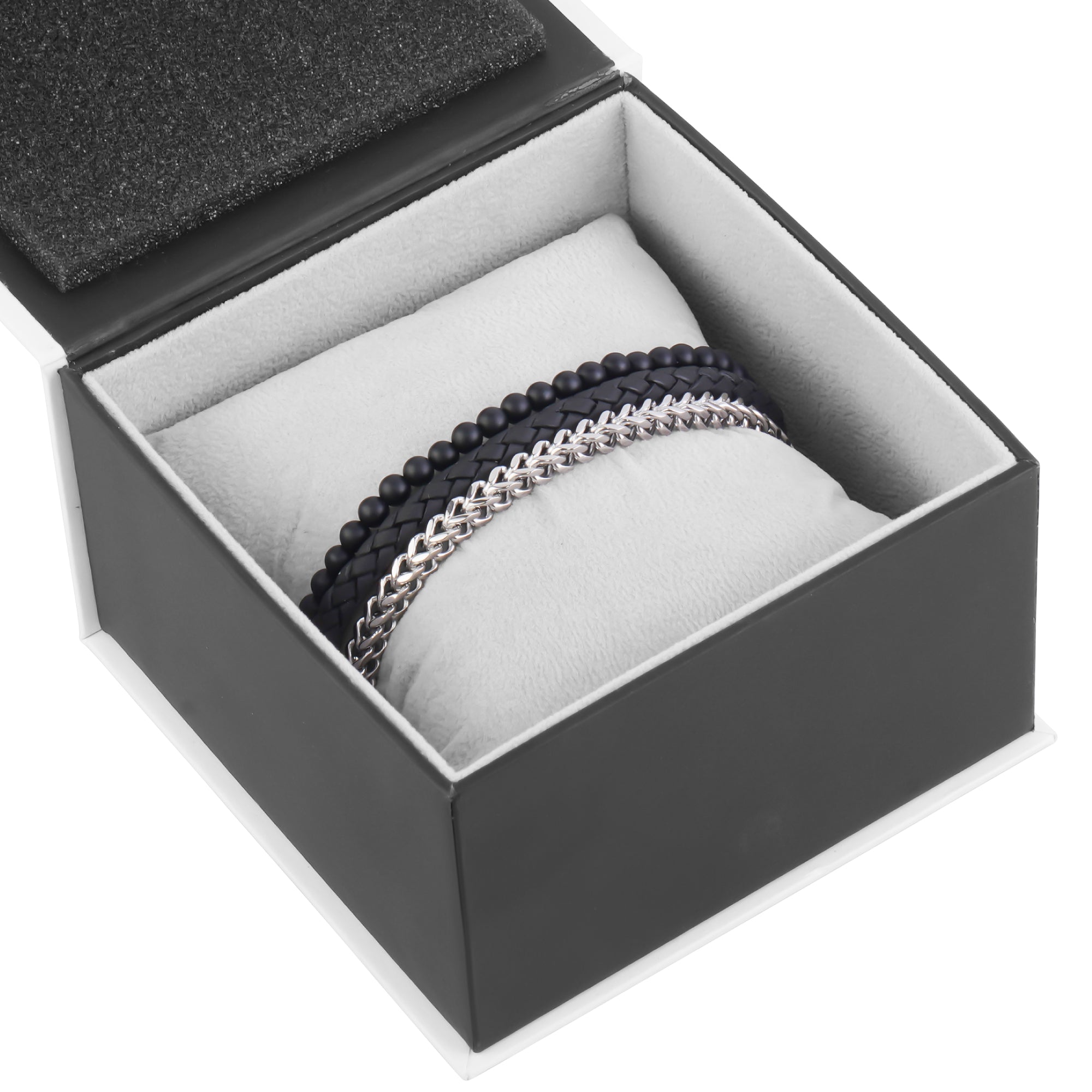 The Dark Knight Best Seller Mens Bracelet Stack | 4mm – The Steel Shop