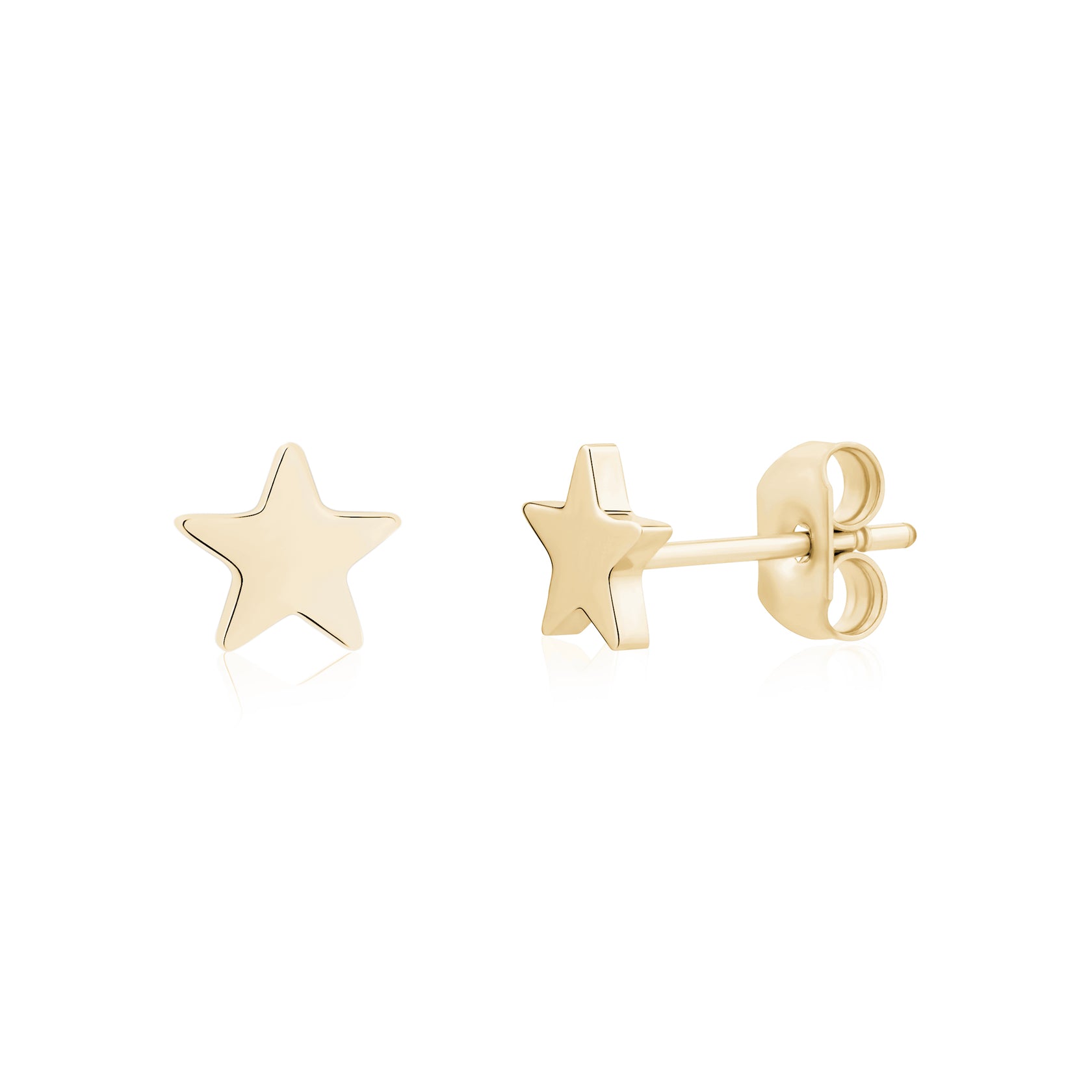 6mm Mini Plain Star Stud Earrings – The Steel Shop