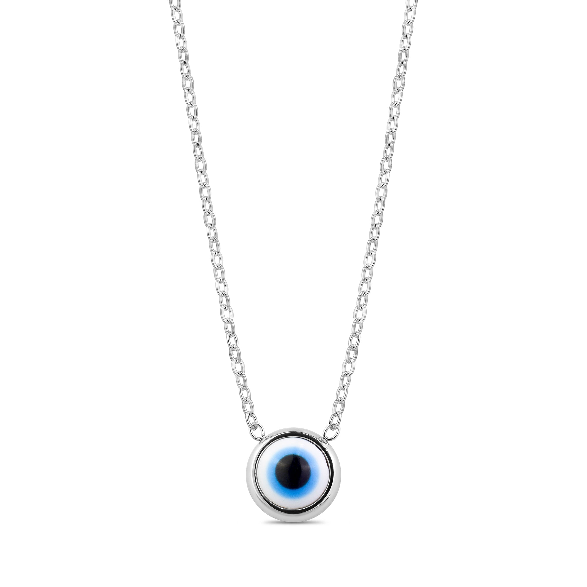 Blue Eye Protection Pendant Necklace – The Steel Shop