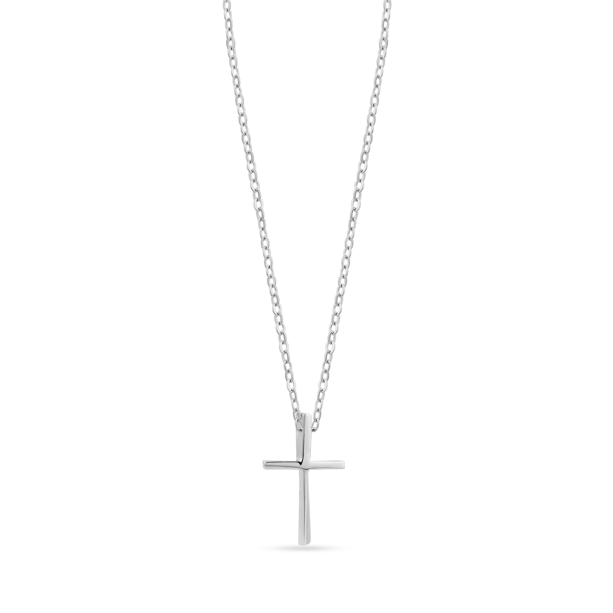 Artful Curved Cross Pendant for Women – The Steel Shop