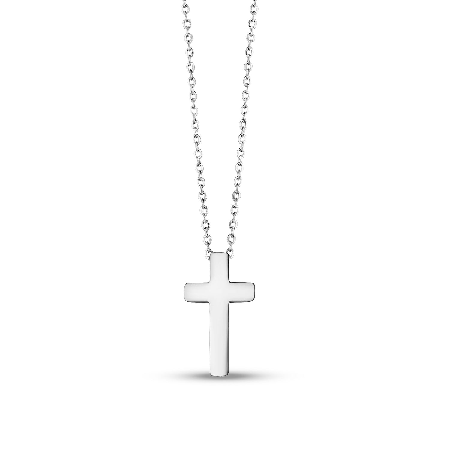 Stainless Steel Minimal Small Cross Womens Pendant Necklace – The Steel ...